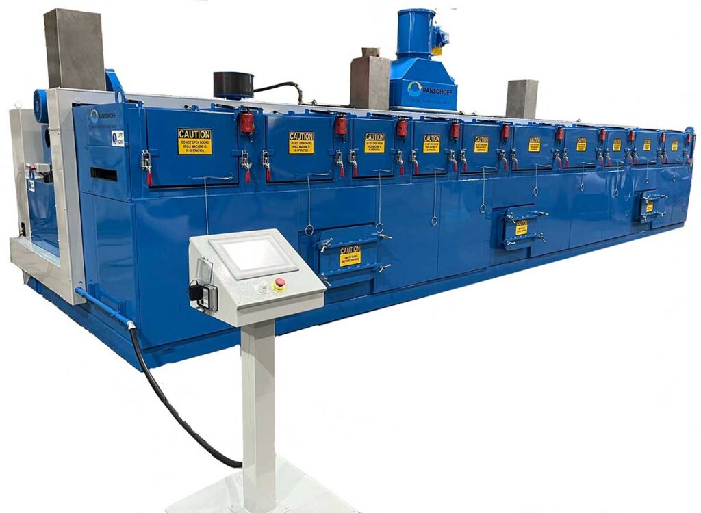Continuous Strip System Conveyor Parts Washer | Industrial Parts Washers | Ransohoff